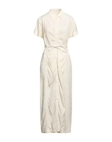 Patrizia Pepe Maxi Lyocell Shirt Dress - White