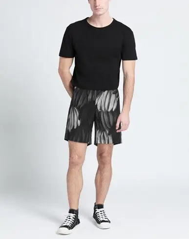 MSGM Cotton Bermuda Shorts With Floral Print