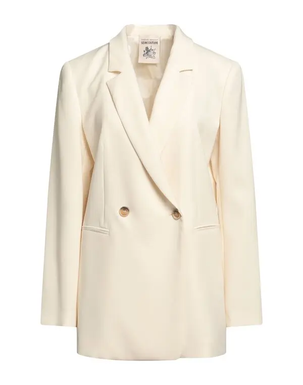 SEMICOUTURE Blazer In Triacetate And Polyester - White