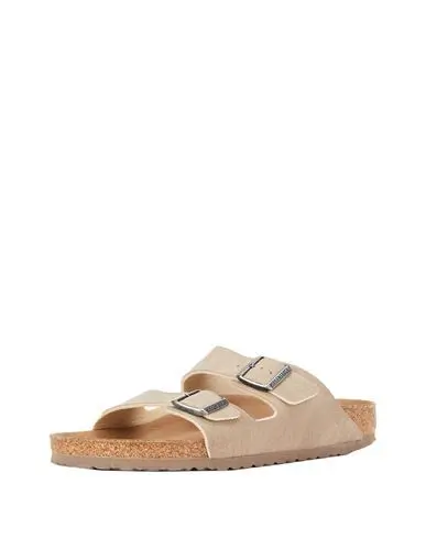BIRKENSTOCK Sandals Taupe Size Textile Fibers