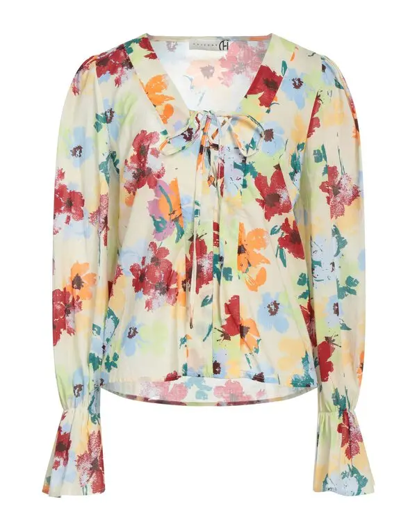 HAVEONE Floral-print Bohemian Blouse