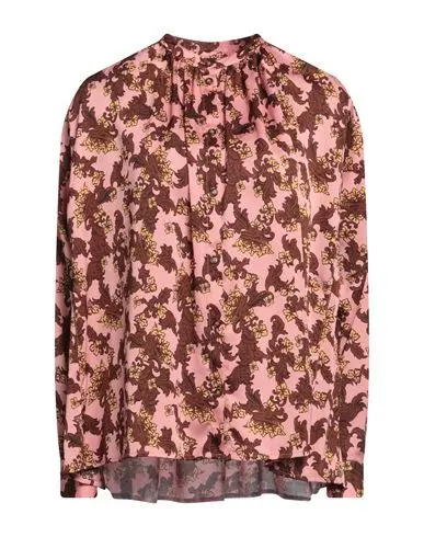OTTOD'AME Floral Print Crepe Shirt - Salmon Pink