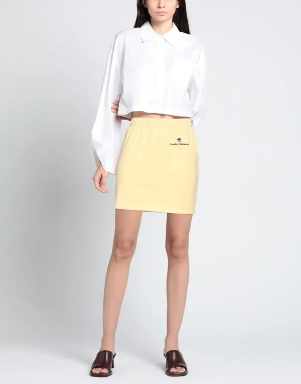 CHIARA FERRAGNI Mini Skirt - Yellow