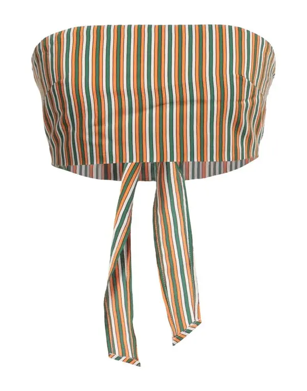 OTTOD'AME Striped Tube Top - Orange