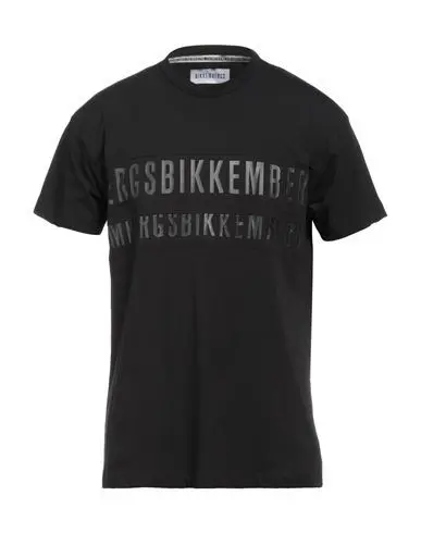 BIKKEMBERGS T-shirt Size Cotton, Elastane - Black
