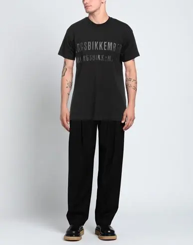 BIKKEMBERGS T-shirt Size Cotton, Elastane - Black
