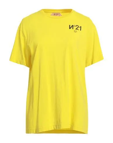 N°21 T-shirt With Logo - Yellow