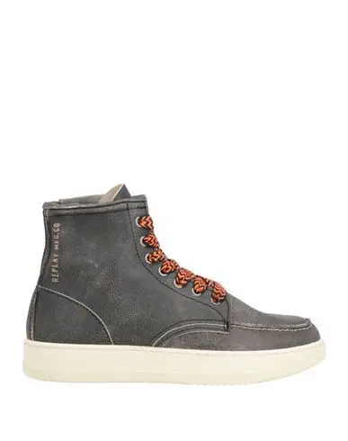 REPLAY Ankle Boots Charcoal Size Leather