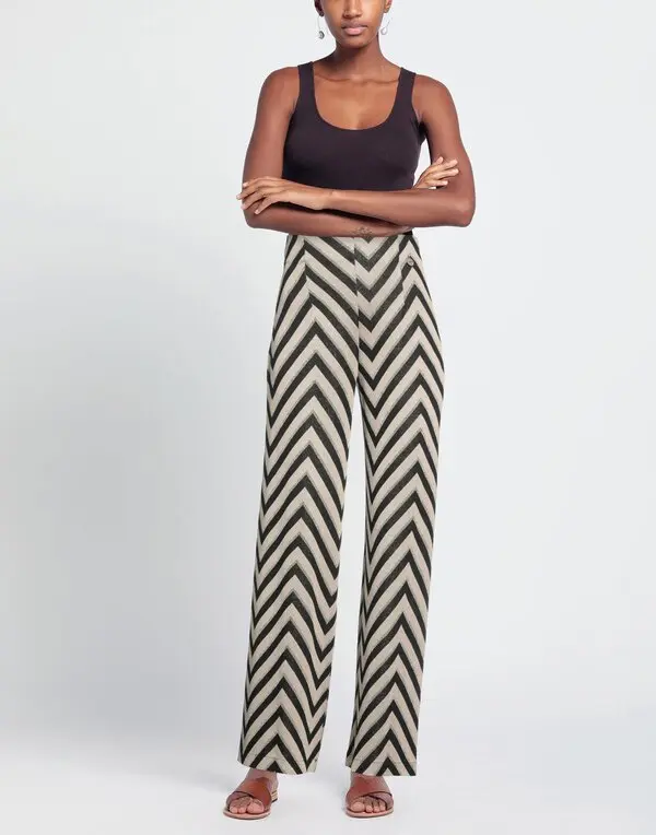 BERNA Herringbone Patterned Pants