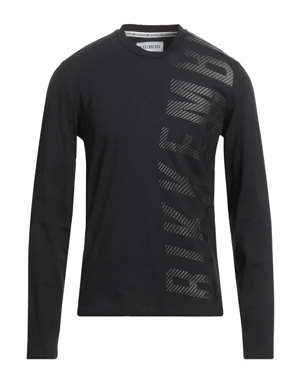 BIKKEMBERGS T-shirt Garnet Size Cotton, Elastane - Black