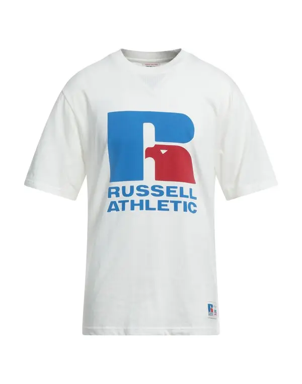 RUSSELL ATHLETIC T-shirt Size Cotton, Polyester - Off White