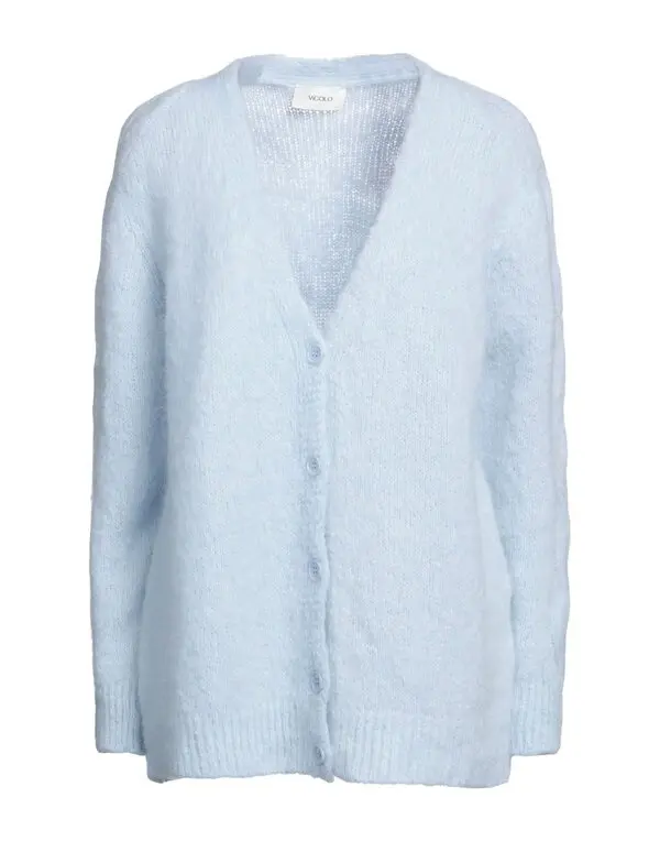 VICOLO Mohair-blend Cardigan - Blue