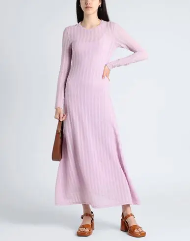 open lace back dress Linger Bias Cut Maxi Dress Purple