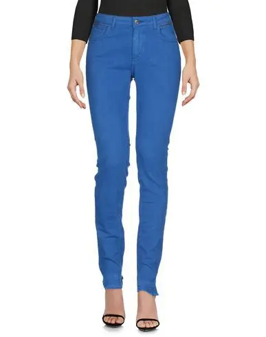 Zadig&Voltaire Skinny Jeans With Fringed Hem - Blue