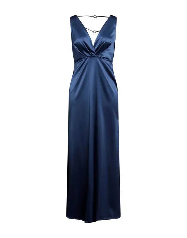 SISTE'S Maxi Slip Dress With Appliqués - Blue