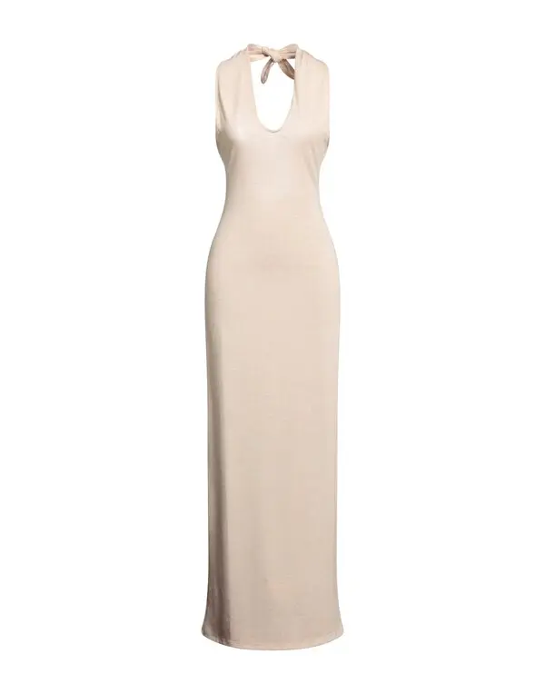 NA-KD Bodycon Maxi Dress - Beige
