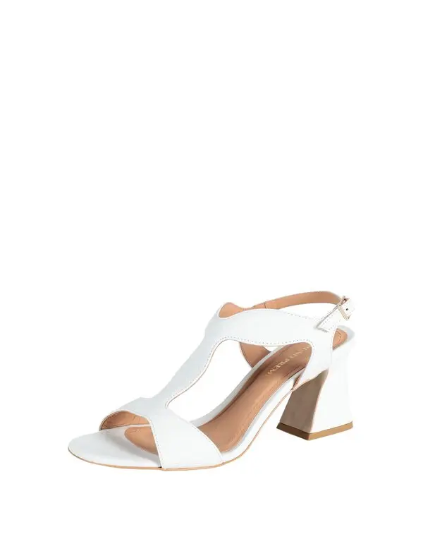 BRUNO PREMI Sheepskin Sandals - White