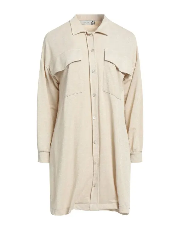 HAVEONE Mini Shirt Dress - Sand
