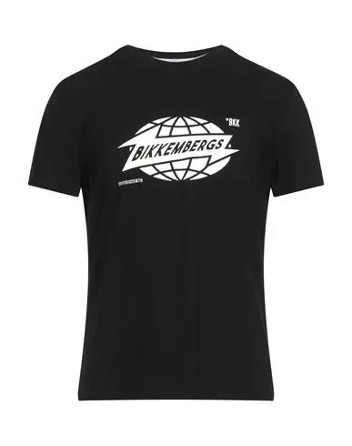 BIKKEMBERGS T-shirt Size Cotton, Elastane - Black