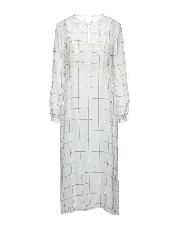 MERCI Midi Chiffon Dress - White