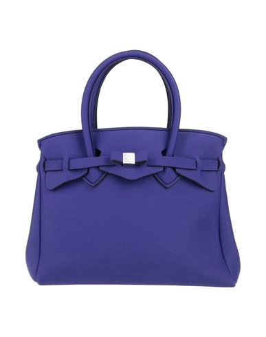 Save My Bag Tote Handbag With Bow Detail And Brand Logo - Blue
