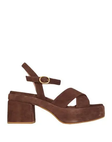 BIANCA DI Ankle Strap Sandals - Brown