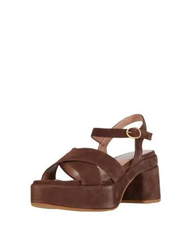BIANCA DI Ankle Strap Sandals - Brown