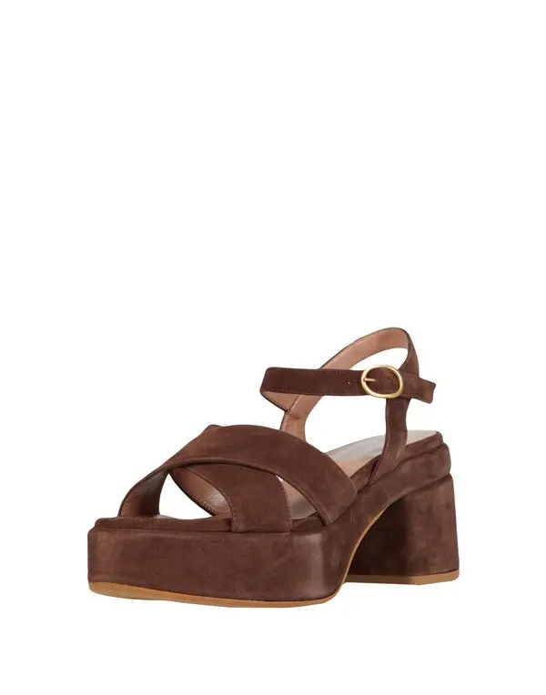 BIANCA DI Ankle Strap Sandals - Brown