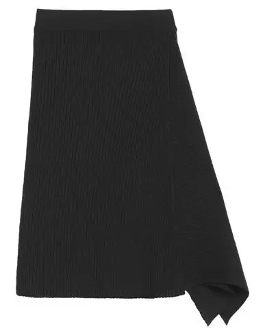 Pinko Asymmetric Knitted Midi Skirt - Black