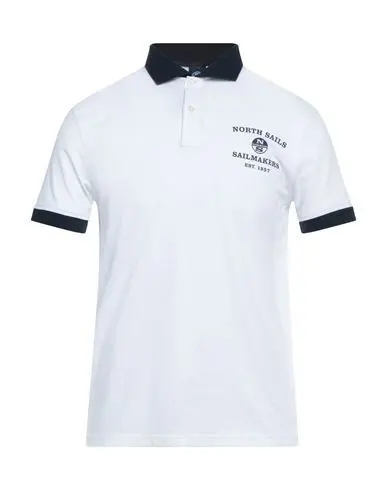 NORTH SAILS Polo Shirt Size Cotton, Elastane - White