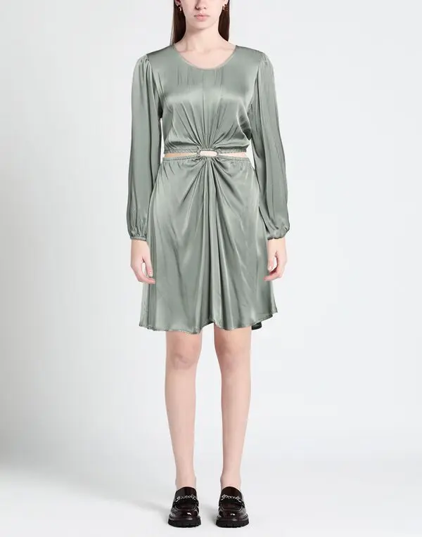 KONTATTO Mini Trapeze Dress - Sage Green