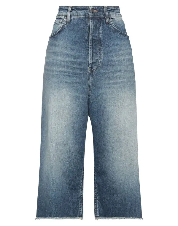 DON THE FULLER Mom Fit Jeans With Fringed Hem