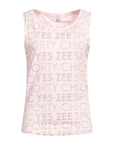 YES ZEE BY ESSENZA Top In Light Cotton And Elastane - Light Pink