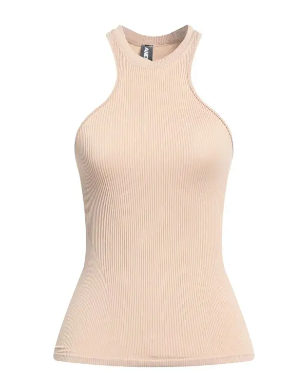 ANDREĀDAMO Halterneck Top - Beige