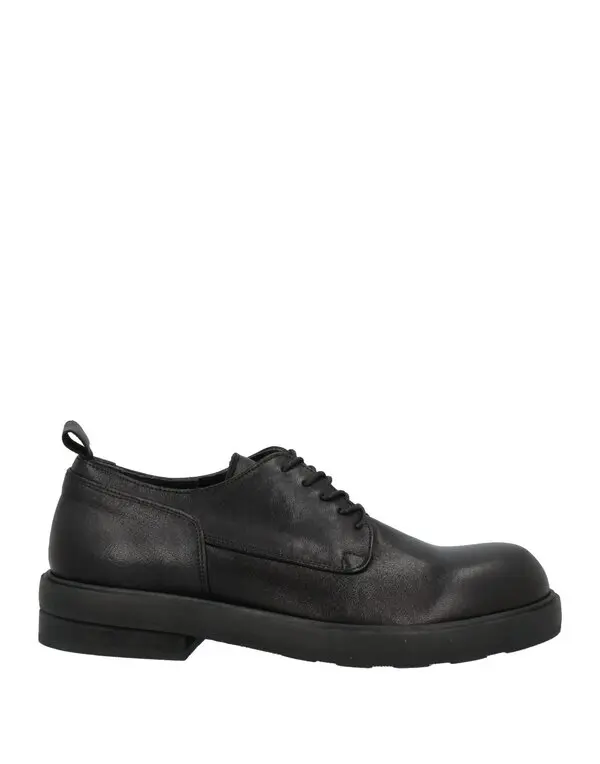 O.X.S. Leather Lace-up Shoes With Square Heel