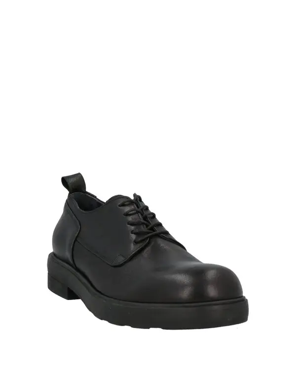 O.X.S. Leather Lace-up Shoes With Square Heel