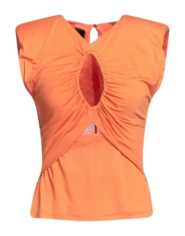 Pinko Jersey T-shirt With Cutout - Orange