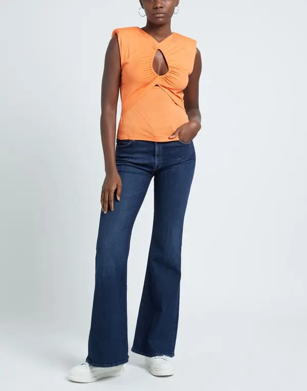 Pinko Jersey T-shirt With Cutout - Orange