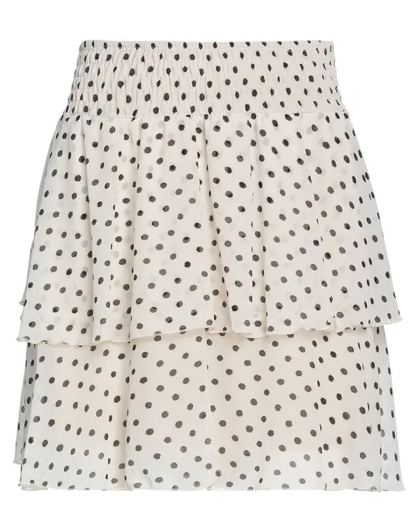 VANESSA SCOTT Polka-dot Mini Skirt - White