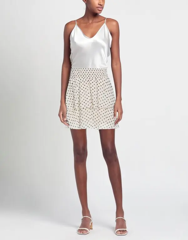 VANESSA SCOTT Polka-dot Mini Skirt - White