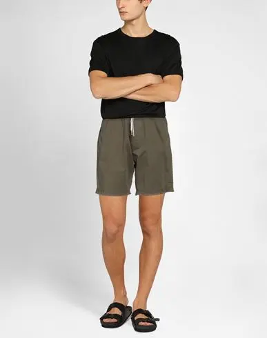 LIU •JO MAN Military Cotton Shorts With Drawstring Waist