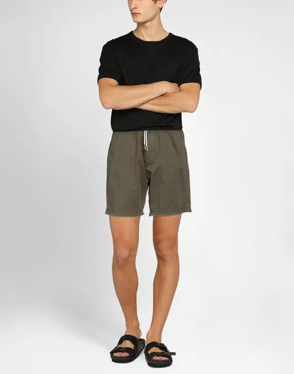 LIU •JO MAN Military Cotton Shorts With Drawstring Waist