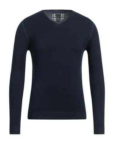 NORTH POLE Knitted V-neck Sweater - Navy Blue