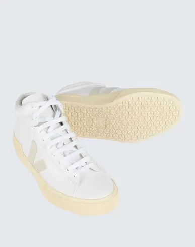 VEJA Leather High-top Sneakers - White
