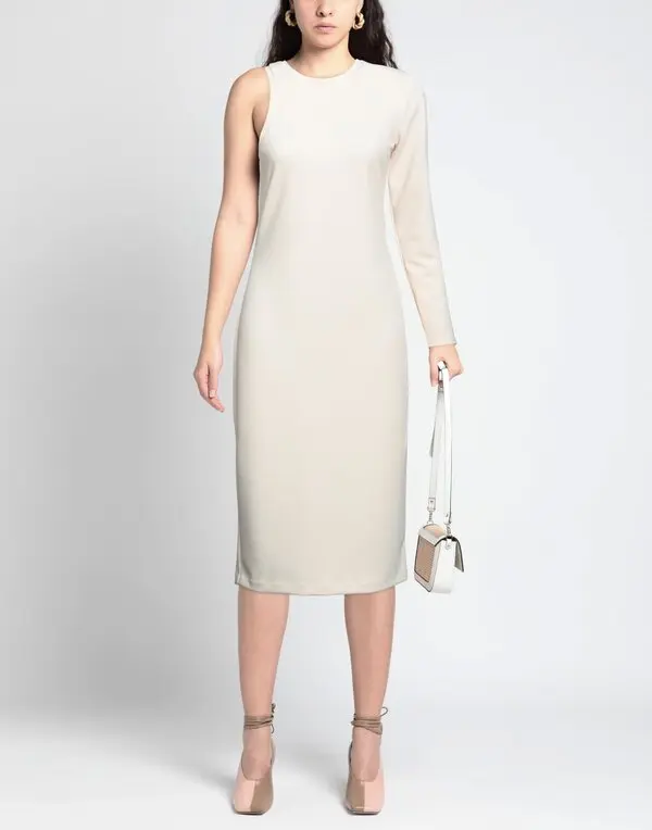 MERCI Midi One-shoulder Bodycon Dress