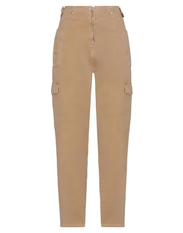 TWINSET High Waisted Cotton Cargo Pants