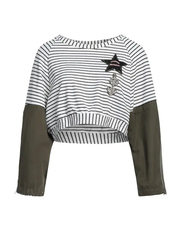 BRAND UNIQUE Striped French Terry Sweatshirt