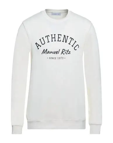 MANUEL RITZ Sweatshirt In Cotton And Elastane - White