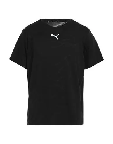 PUMA T-shirt Size Polyester, Elastane - Black