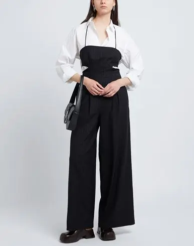 Topshop Pinstriped Jumpsuit